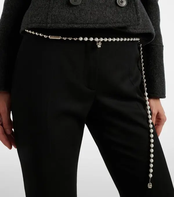 Alexander McQueen Skull Embellished Chain Belt