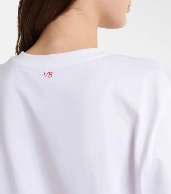 Victoria Beckham Printed Cotton Jersey T-shirt