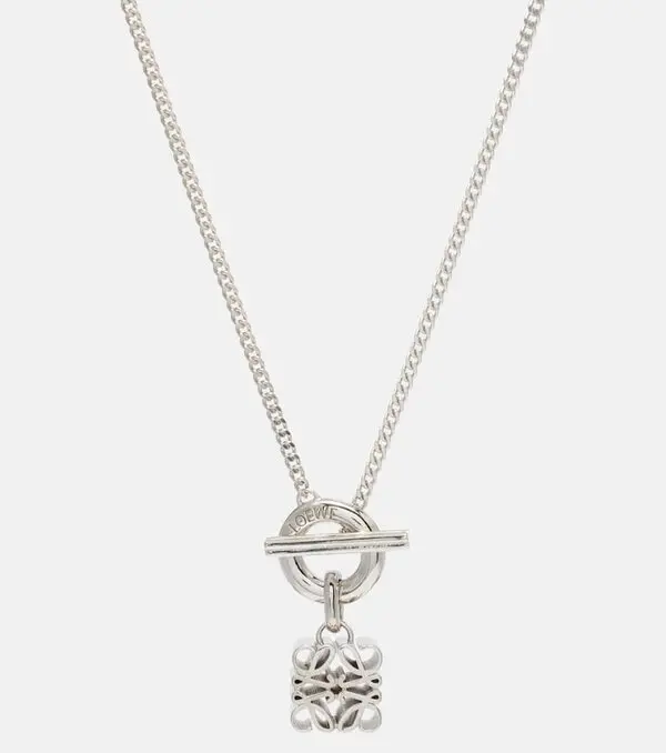 Loewe Anagram Sterling Necklace - Silver