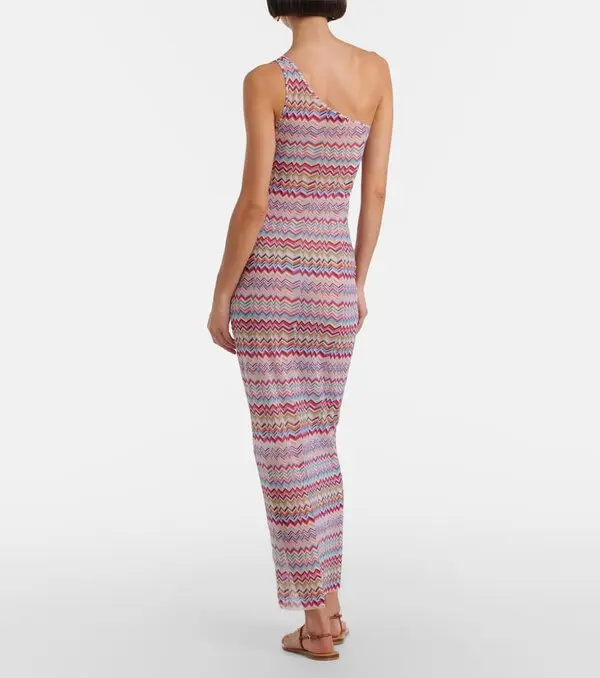 Missoni Zigzag One-shoulder Maxi Dress - Multicoloured