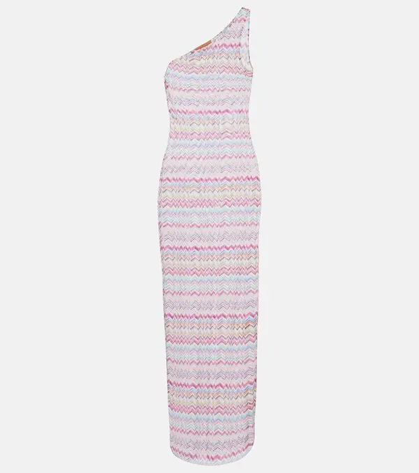 Missoni Zigzag One-shoulder Maxi Dress - Multicoloured