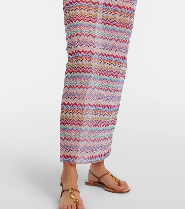 Missoni Zigzag One-shoulder Maxi Dress - Multicoloured