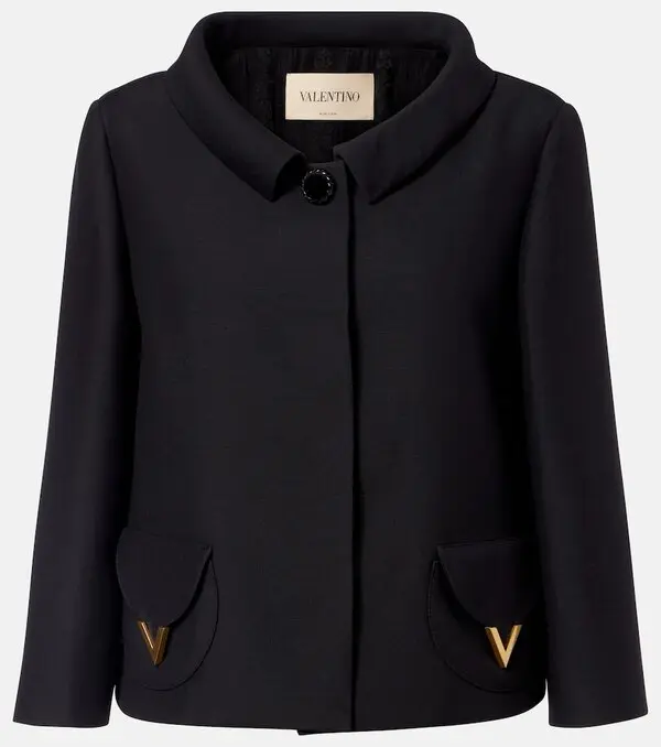 Valentino Garavani Vgold Crepe Couture Jacket