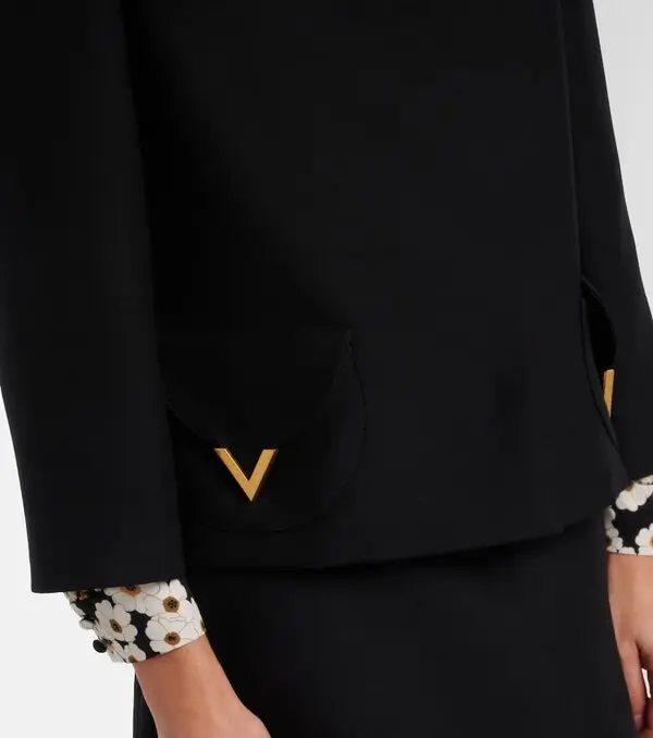 Valentino Garavani Vgold Crepe Couture Jacket