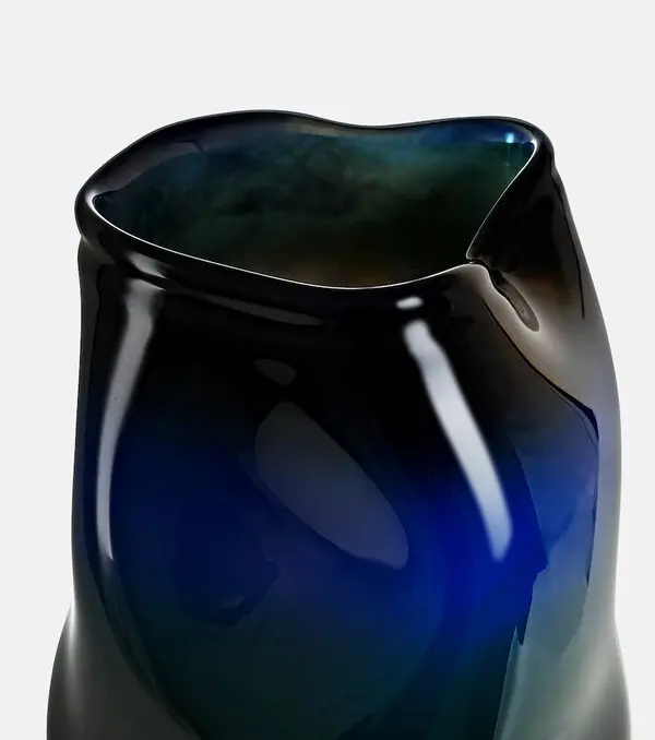 ALEXA LIXFELD Meteorite Glass Vase - Blue