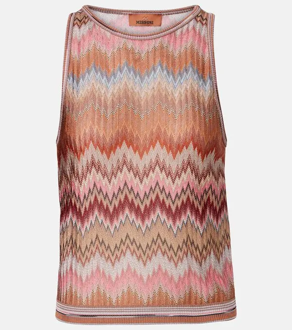 Missoni Zigzag Lamé Tank Top - Multicoloured