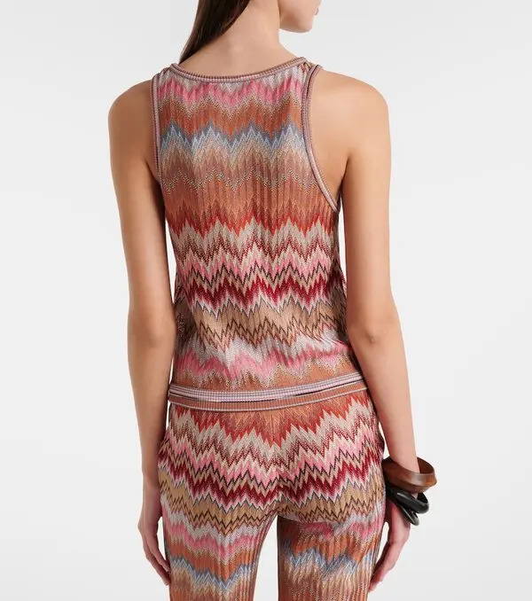 Missoni Zigzag Lamé Tank Top - Multicoloured