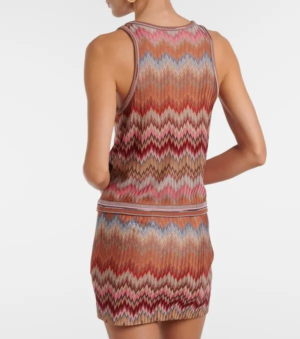 Missoni Zigzag Lamé Tank Top - Multicoloured