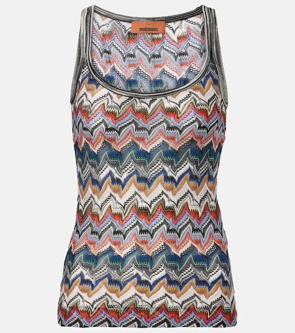 Missoni Zigzag Lamé Tank Top - Multicoloured