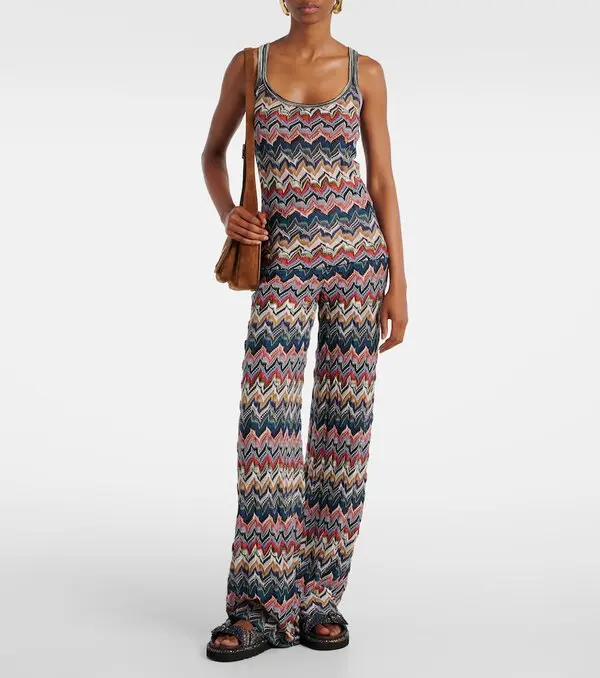 Missoni Zigzag Lamé Tank Top - Multicoloured