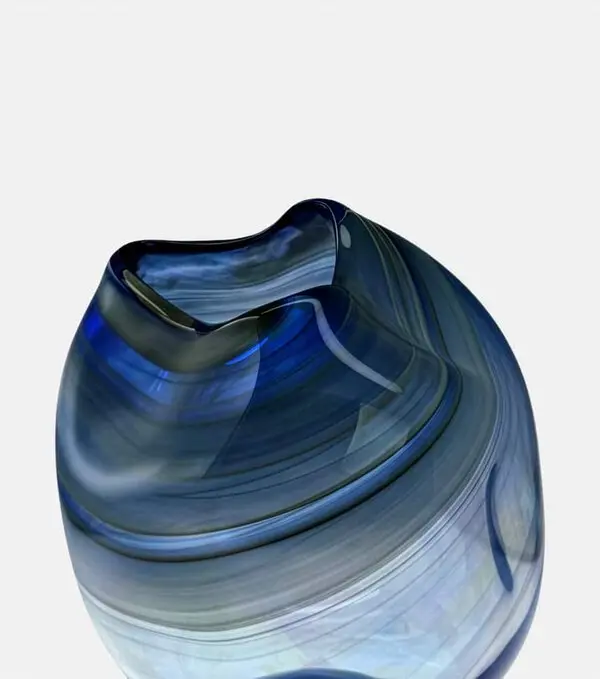 ALEXA LIXFELD Komet Glass Vase - Blue