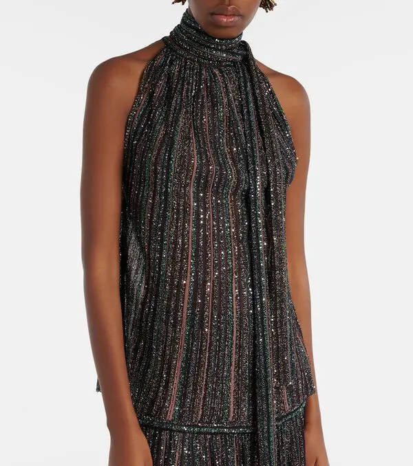 Missoni Sequined Lamé Top - Brown