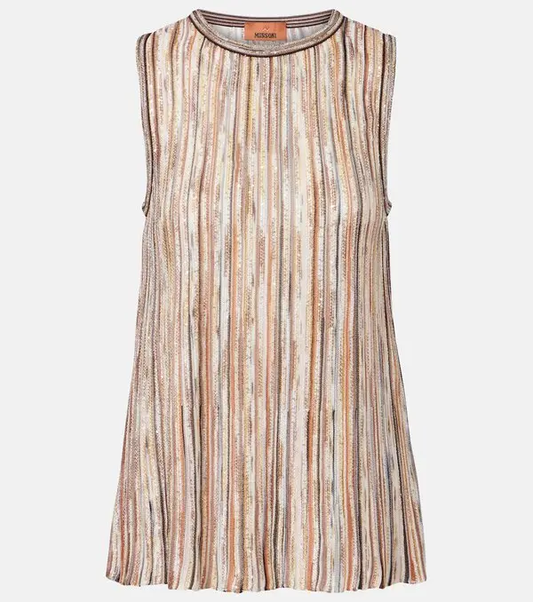 Missoni Sequined Lamé Top - Brown