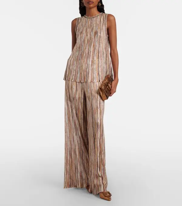 Missoni Sequined Lamé Top - Brown