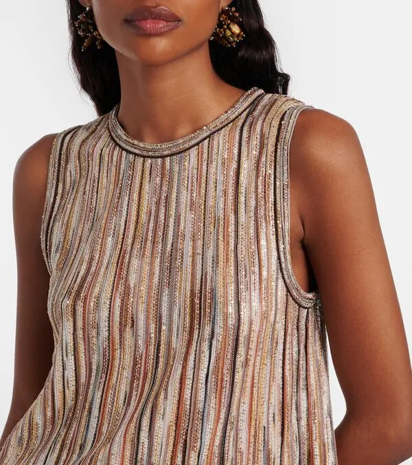 Missoni Sequined Lamé Top - Brown