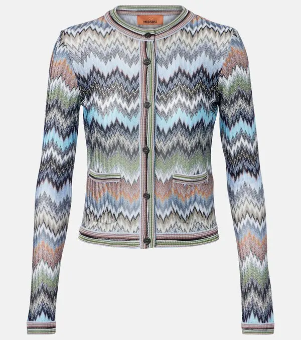 Missoni Zig Zag Viscose Cardigan - Multicoloured