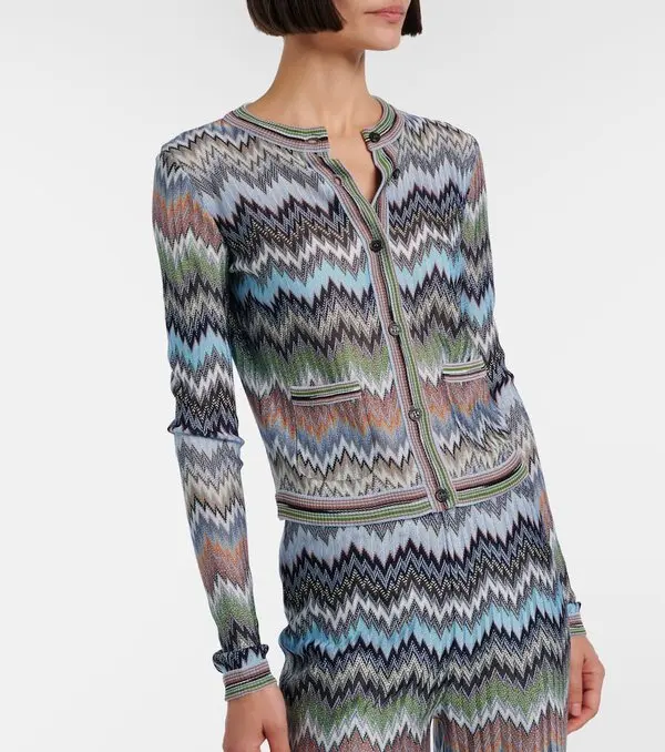 Missoni Zigzag Viscose Cardigan - Multicoloured