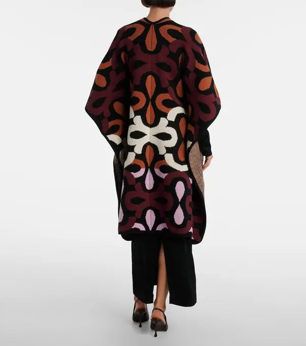 La DoubleJ Wool Jacquard Cape