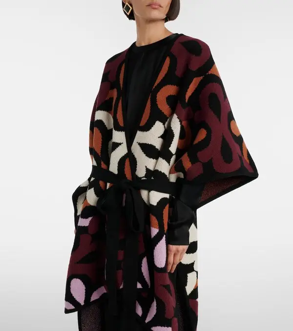 La DoubleJ Wool Jacquard Cape