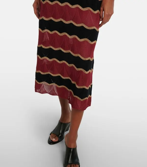 La DoubleJ Hang Ten Cotton-blend Lamé Kaftan