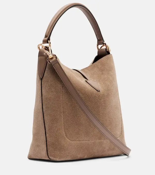 TOD'S T Timeless Suede Tote