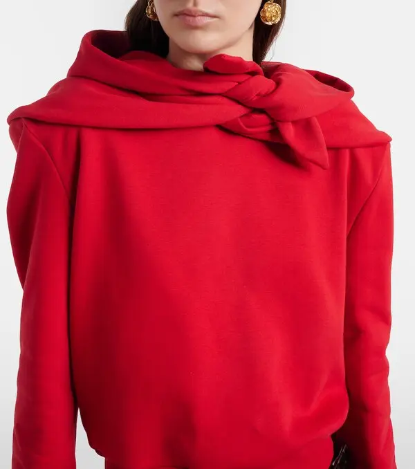 Magda Butrym Hoodie With Scarf Detail