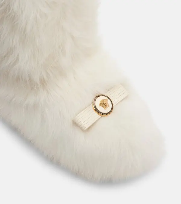 Versace Shearling Boots