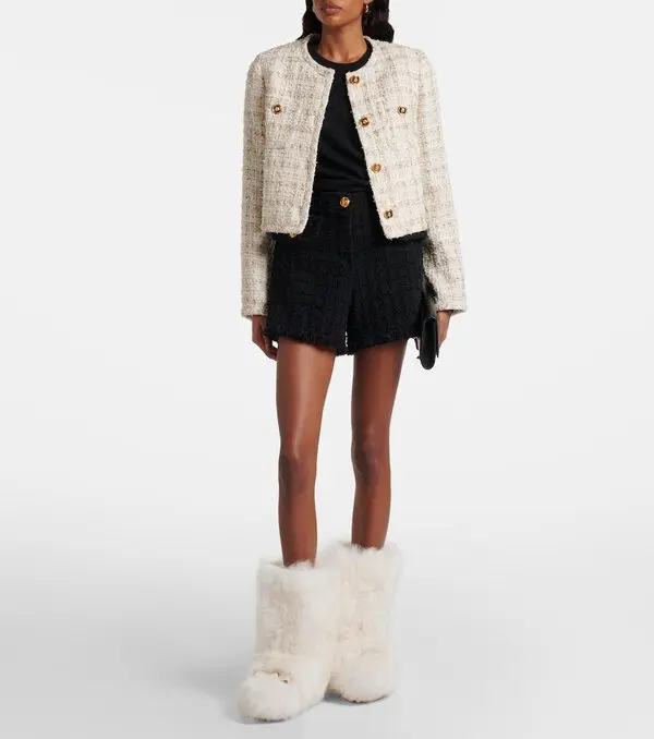 Versace Shearling Boots