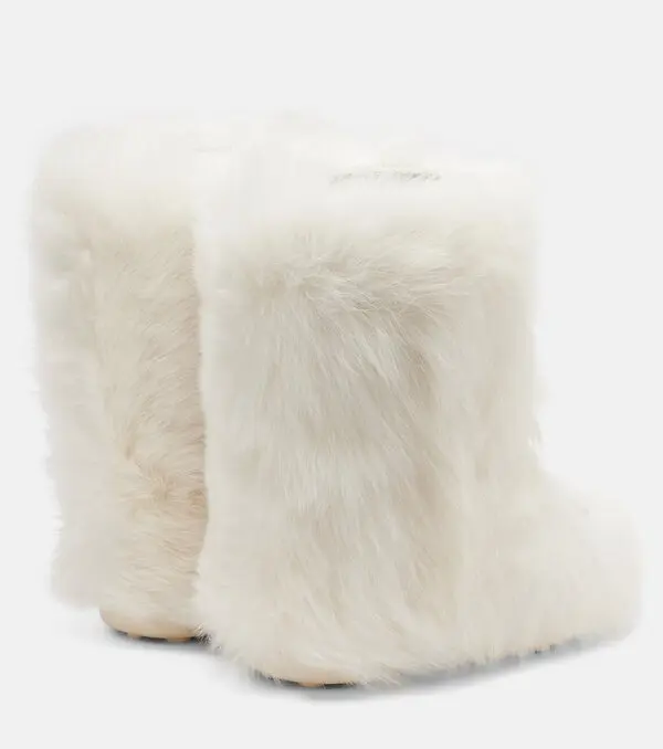 Versace Shearling Boots
