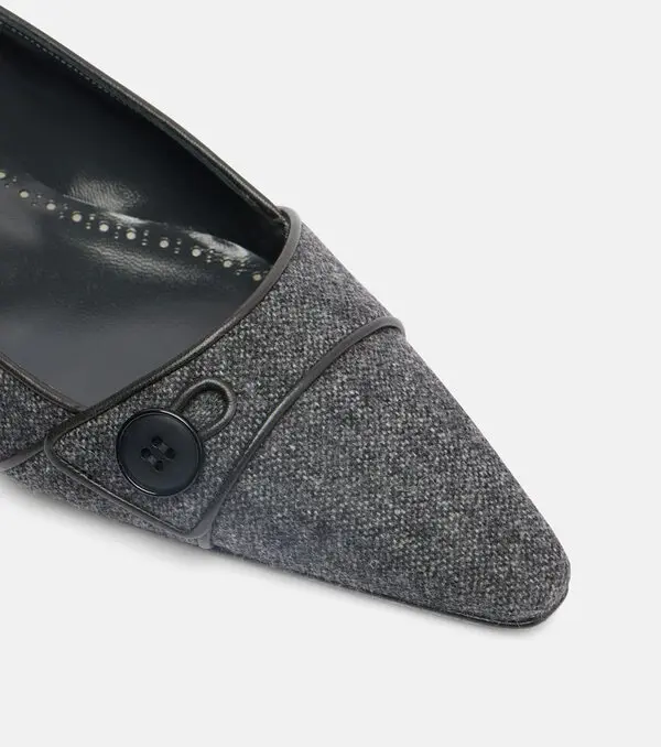 Manolo Blahnik Lulamae Ballet Flats - Grey