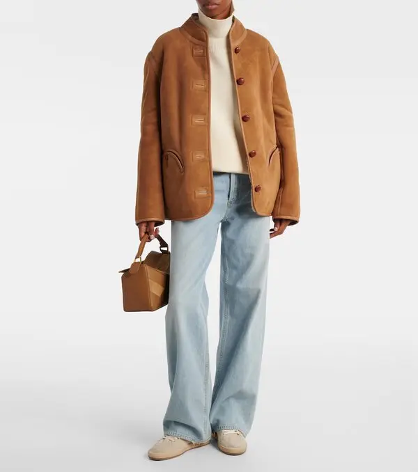 GOLDEN GOOSE Ball Star Shearling-lined Suede Sneakers - Beige