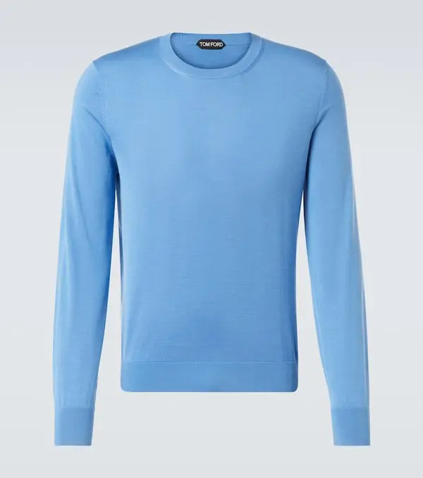 TOM FORD Silk Sweater - Blue