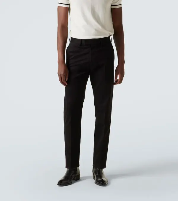 TOM FORD Cotton Straight Leg Trousers