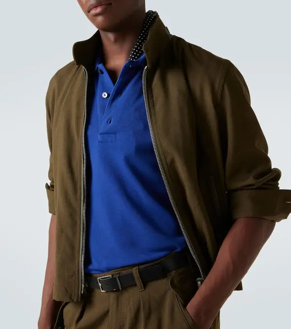 TOM FORD Piqué Polo Shirt - Blue