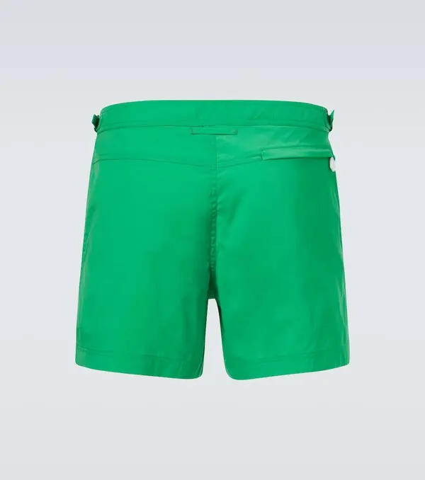 TOM FORD Logo Swim Trunks - Green