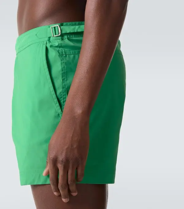 TOM FORD Logo Swim Trunks - Green