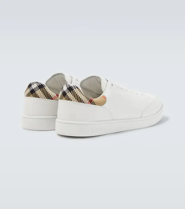 Burberry Check Leather Sneakers