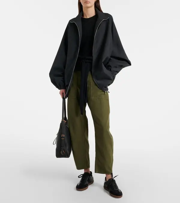 TOD'S Suede-trimmed Leather Sneakers - Black