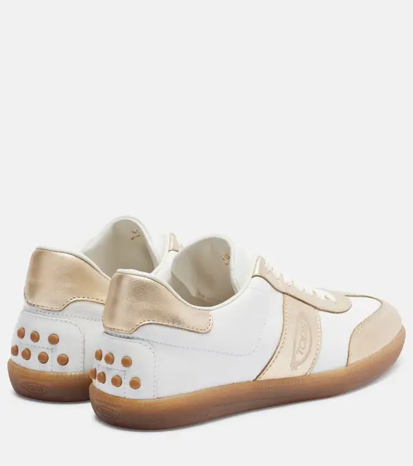 TOD'S Metallic Leather Sneakers