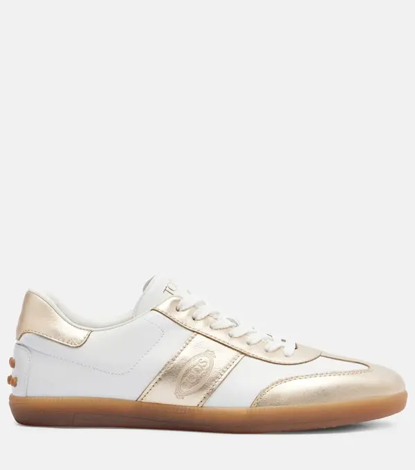 TOD'S Metallic Leather Sneakers