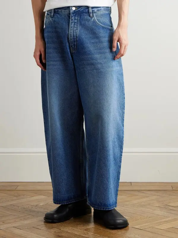 Studio Nicholson Aaron Levine Barrel-leg Jeans - Blue
