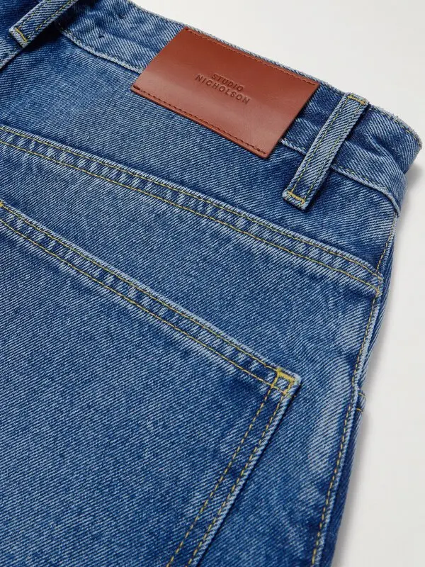 Studio Nicholson Aaron Levine Barrel-leg Jeans - Blue