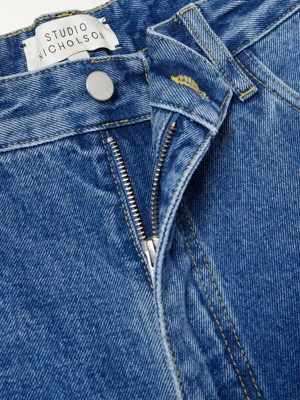 Studio Nicholson Aaron Levine Barrel-leg Jeans - Blue