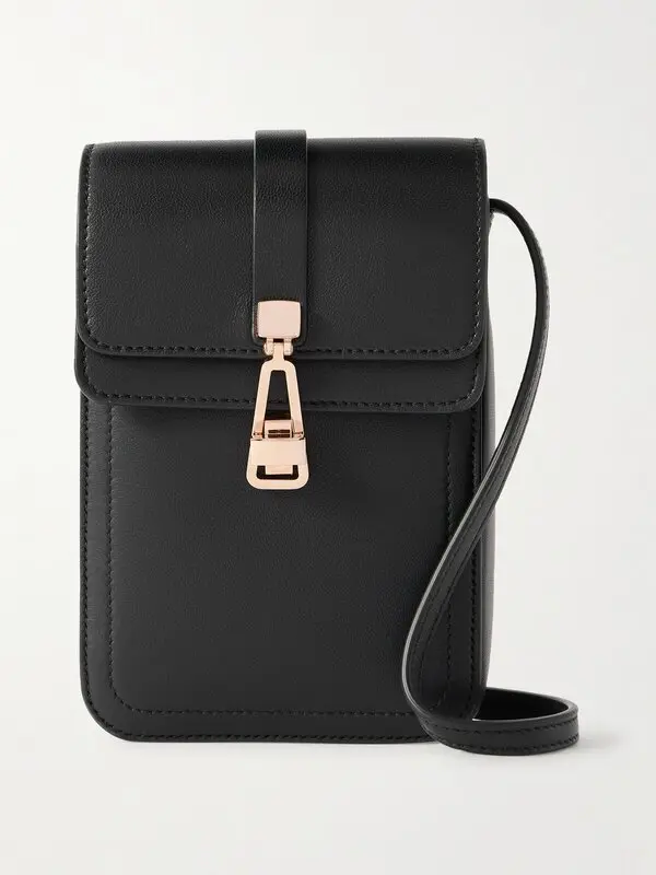 Gabriela Hearst Leather Phone Pouch - Black