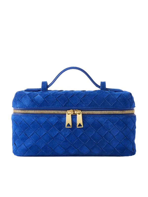 Bottega Veneta Bang Bang Vanity Mini Intrecciato Tote - Blue