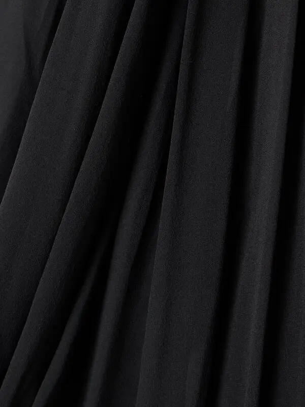 Khaite Gathered Silk-chiffon Maxi Dress