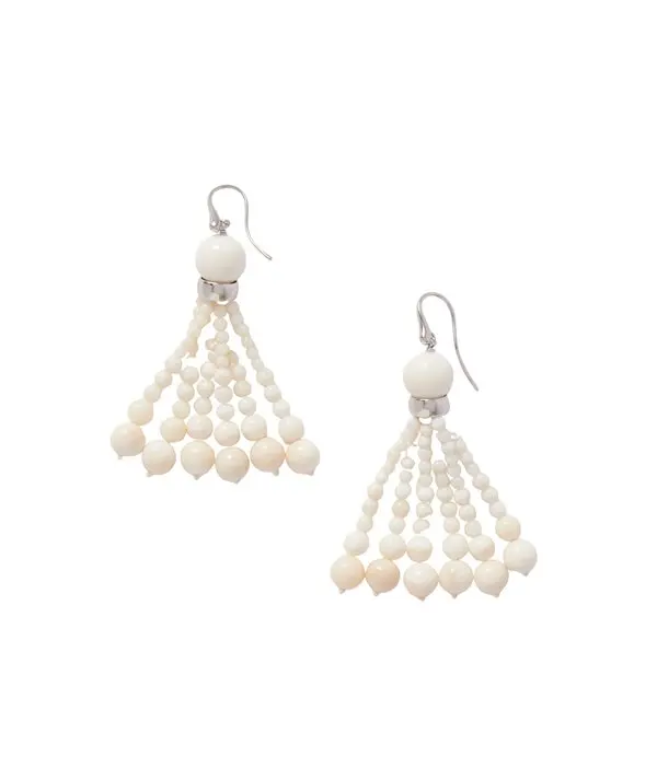 Le Sundial Venice Opera Stone Earrings - Ivory