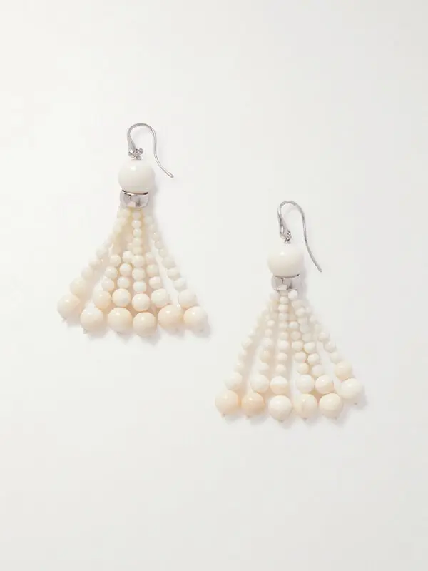 Le Sundial Venice Opera Stone Earrings - Neutrals