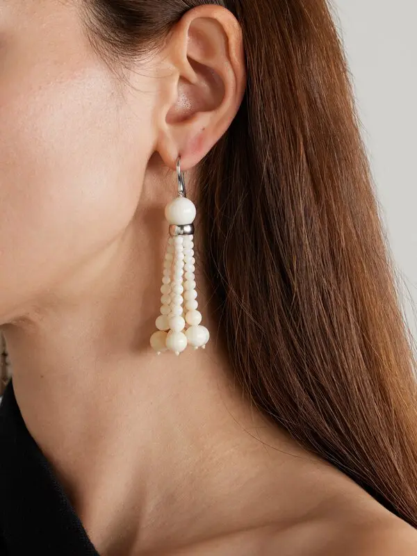 Le Sundial Venice Opera Stone Earrings - Neutrals
