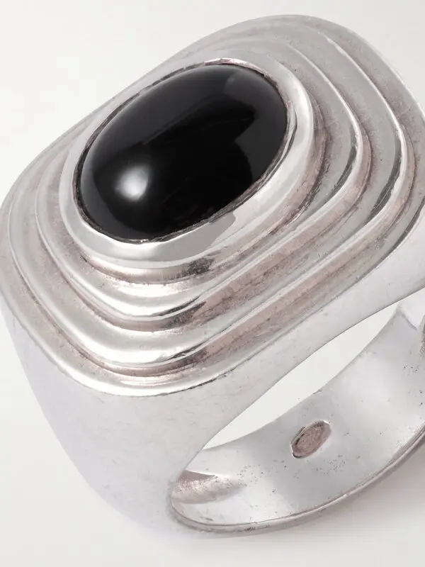 Le Sundial The Deco Onyx Ring